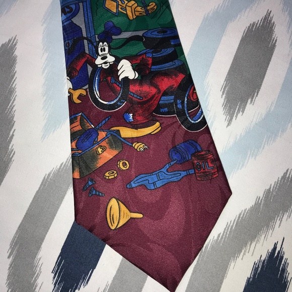 Disney | Accessories | Disney Mickey Unlimited Goofy Mechanic Tie ...